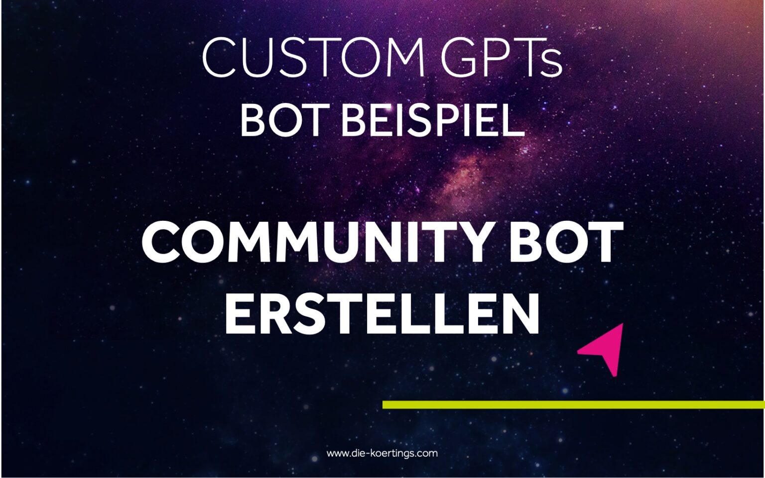 BOT Beispiel - Community BOT erstellen - KOERTING INSTITUTE