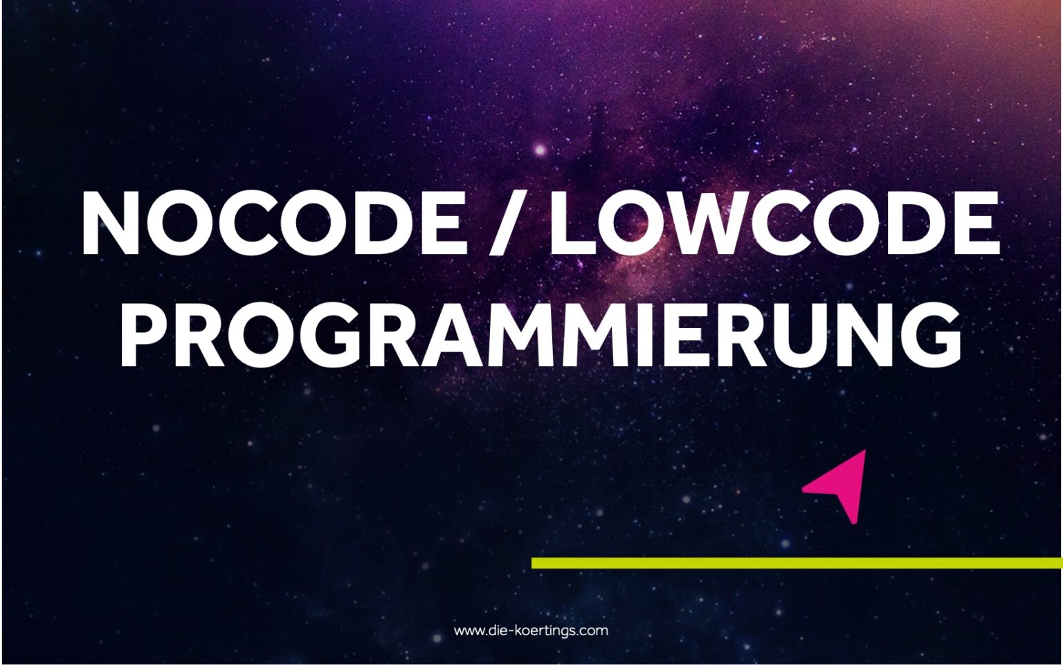 NoCode / LowCode Programmierung - KOERTING INSTITUTE